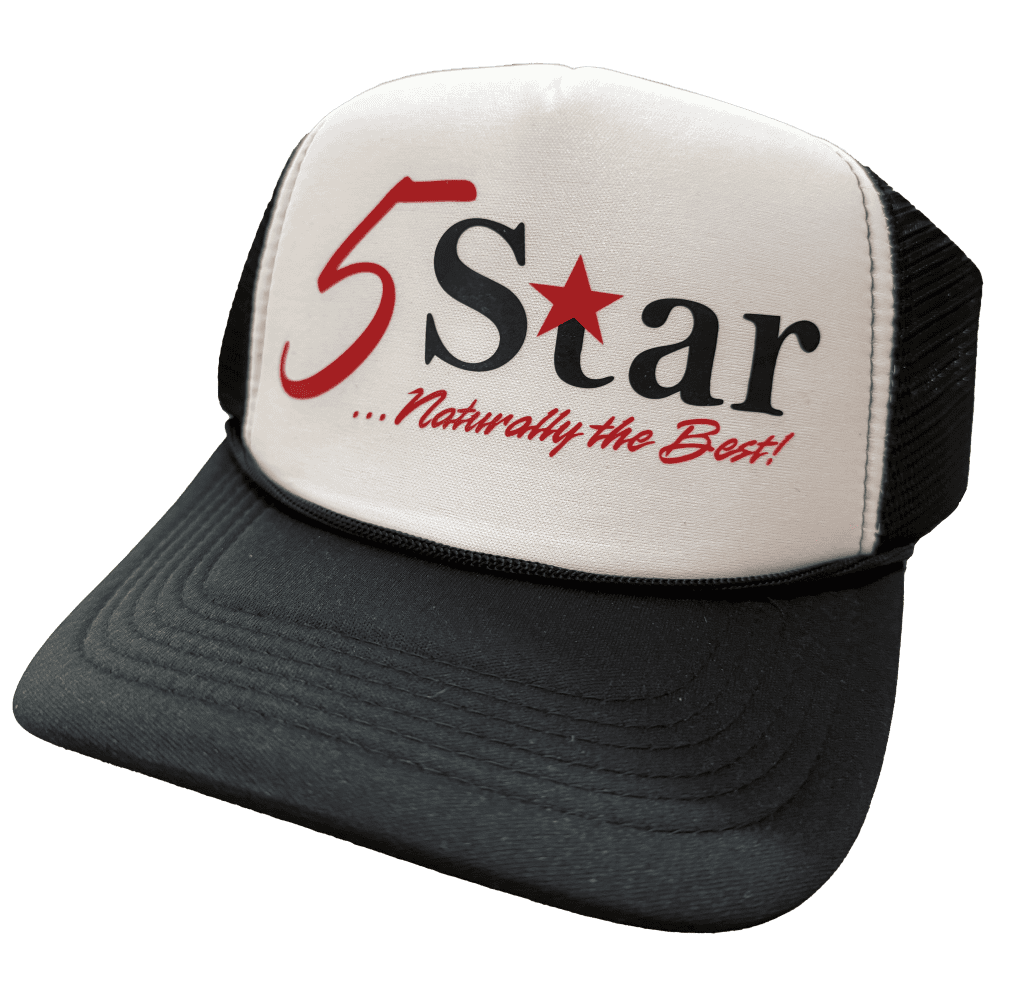 5 Star Embroidery Logo Cap - Black | 5 Star Equine